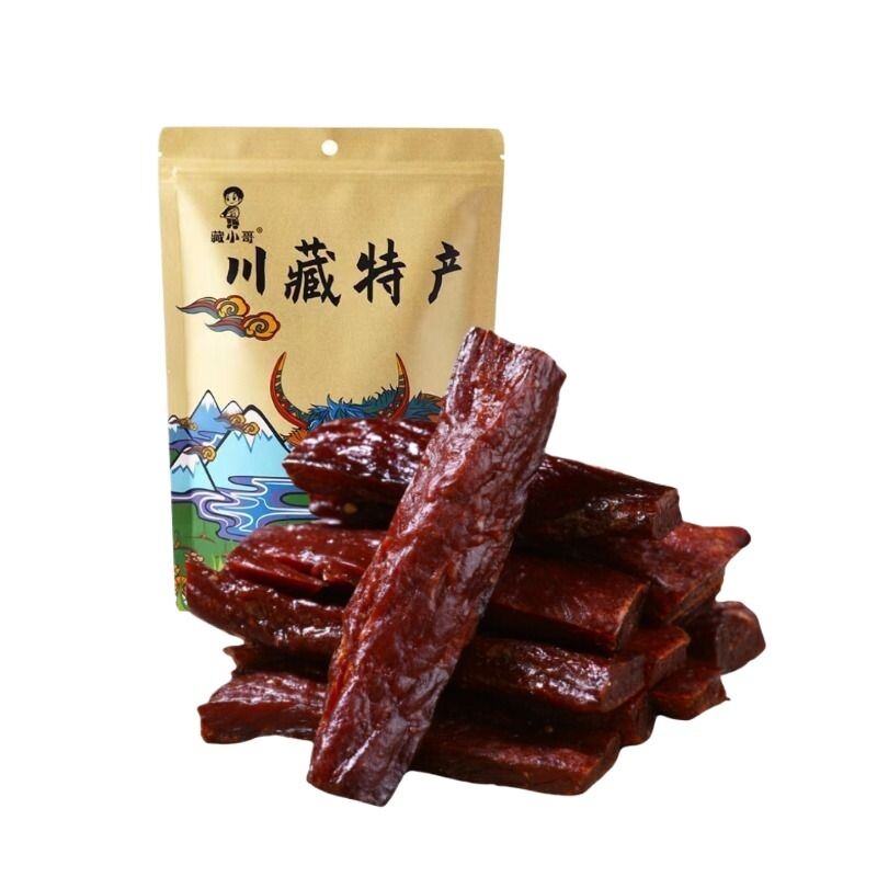 Tibetan Hand-Torn Dried Beef Snack Original Flavor Spicy Work Lunch ...