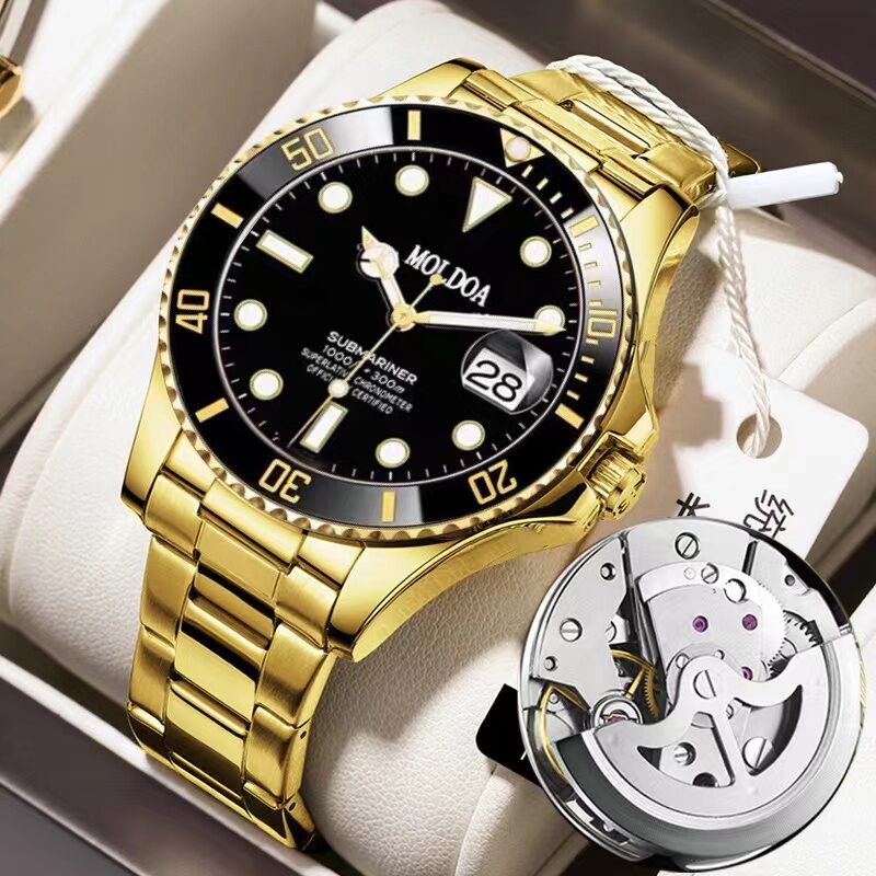New 2025 Automatic Mechanical Men's Watch Star Business Waterproof ...