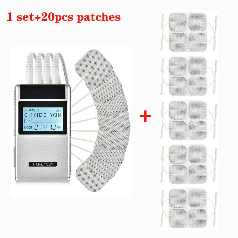 Rechargeable 15 Modes EMS TENS Muscle Nerve Electrostimulator ...