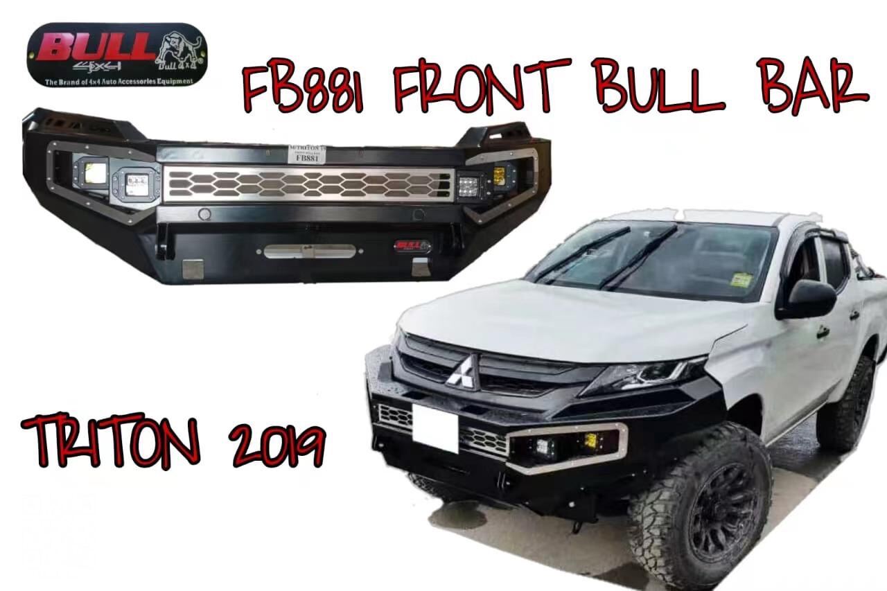 Mitsubishi triton 2019 2020 2021 2022 front bull bar bumper bodykit ...