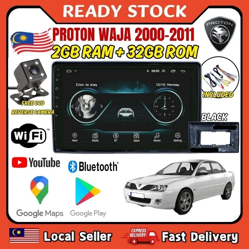 (Free Reverse Camera)1 Set Proton Waja 2000-2011 Android Player IPS ...