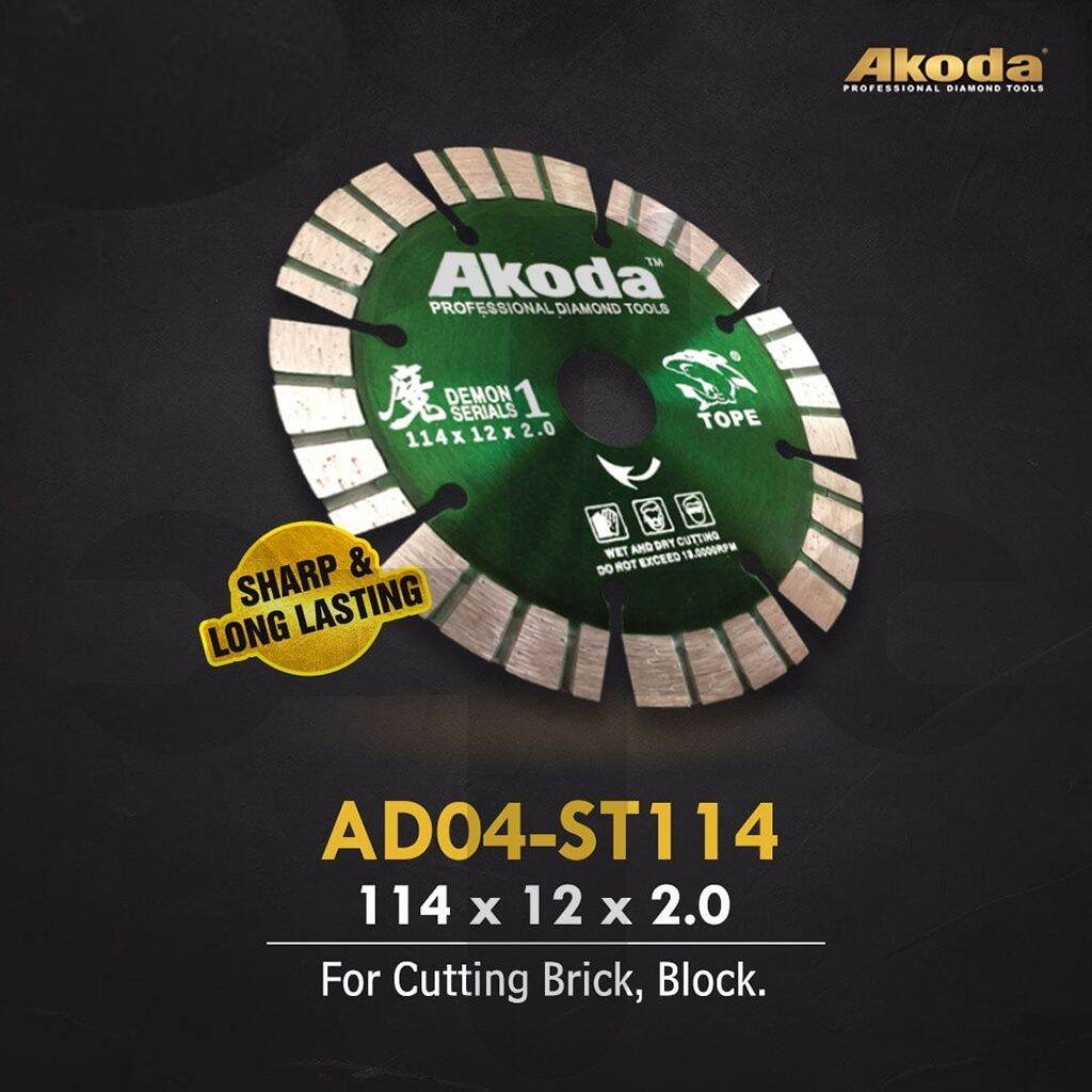 AKODA Cutting Wheel 4" D Series Diamond Wheel Grinding Wheel Cutting ...
