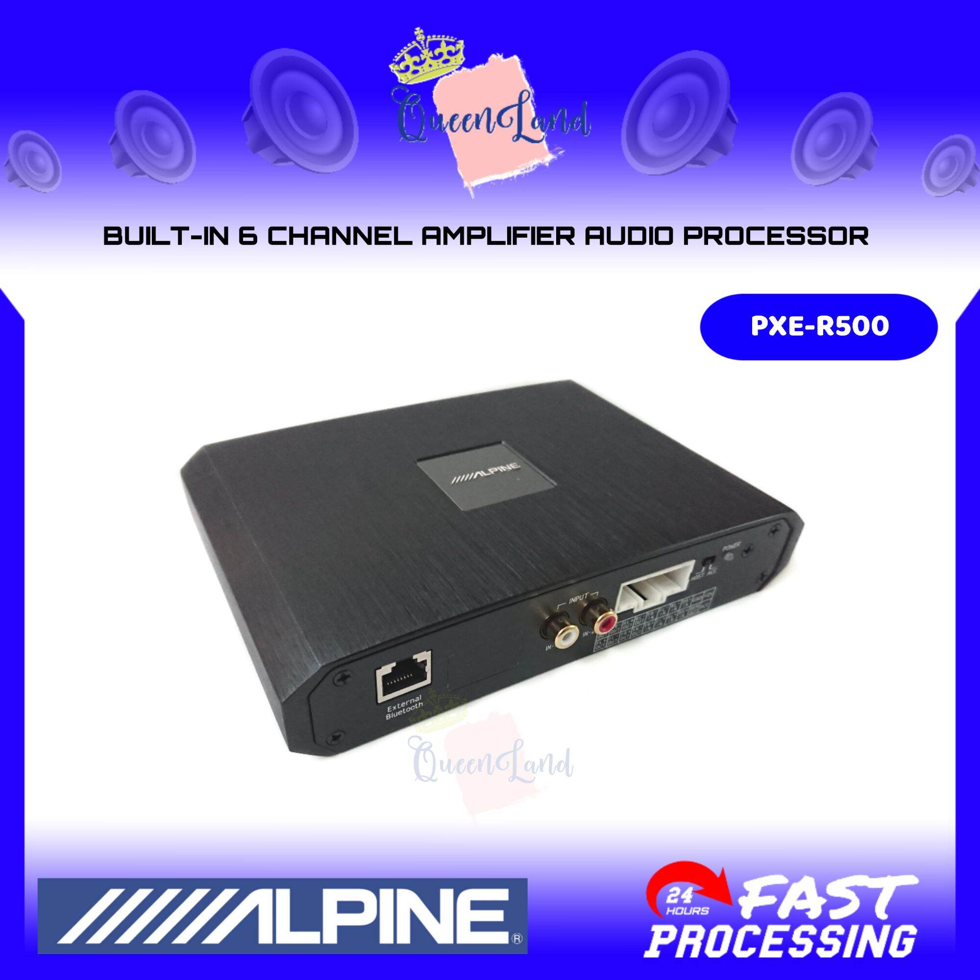 ALPINE PXE-R500 Built-in 6-Channel Amplifier Audio Processor | Lazada