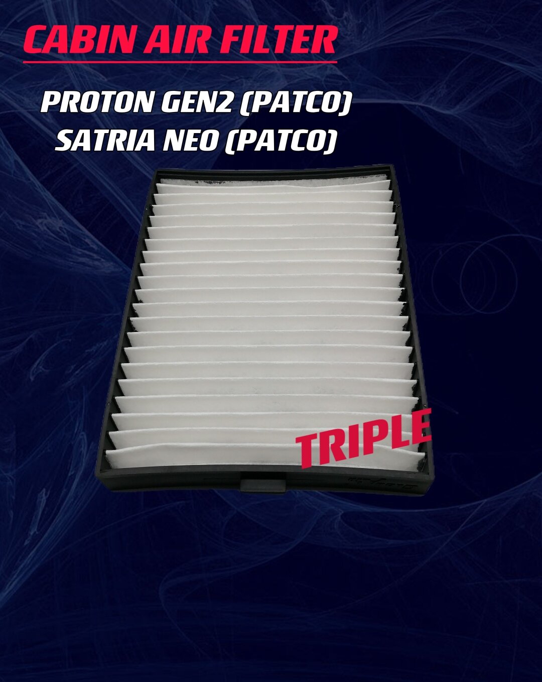 CABIN AIR FILTER FOR PROTON GEN2/ SATRIA NEO (PATCO SYSTEM) | Lazada