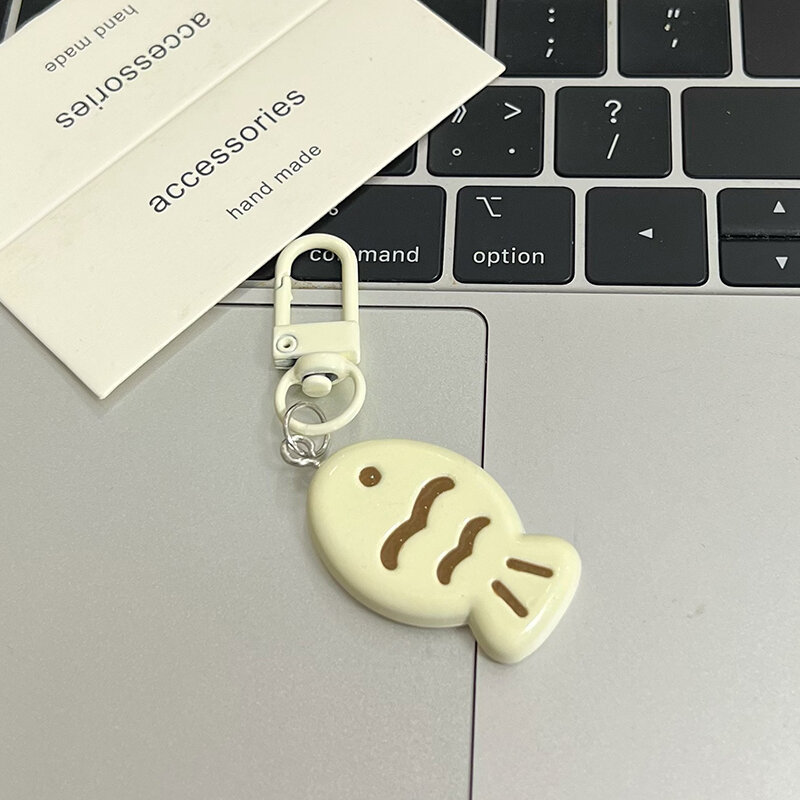 Lovely Cartoon Little Cat Keychain Cute Creative Fish Keyring Bag ...