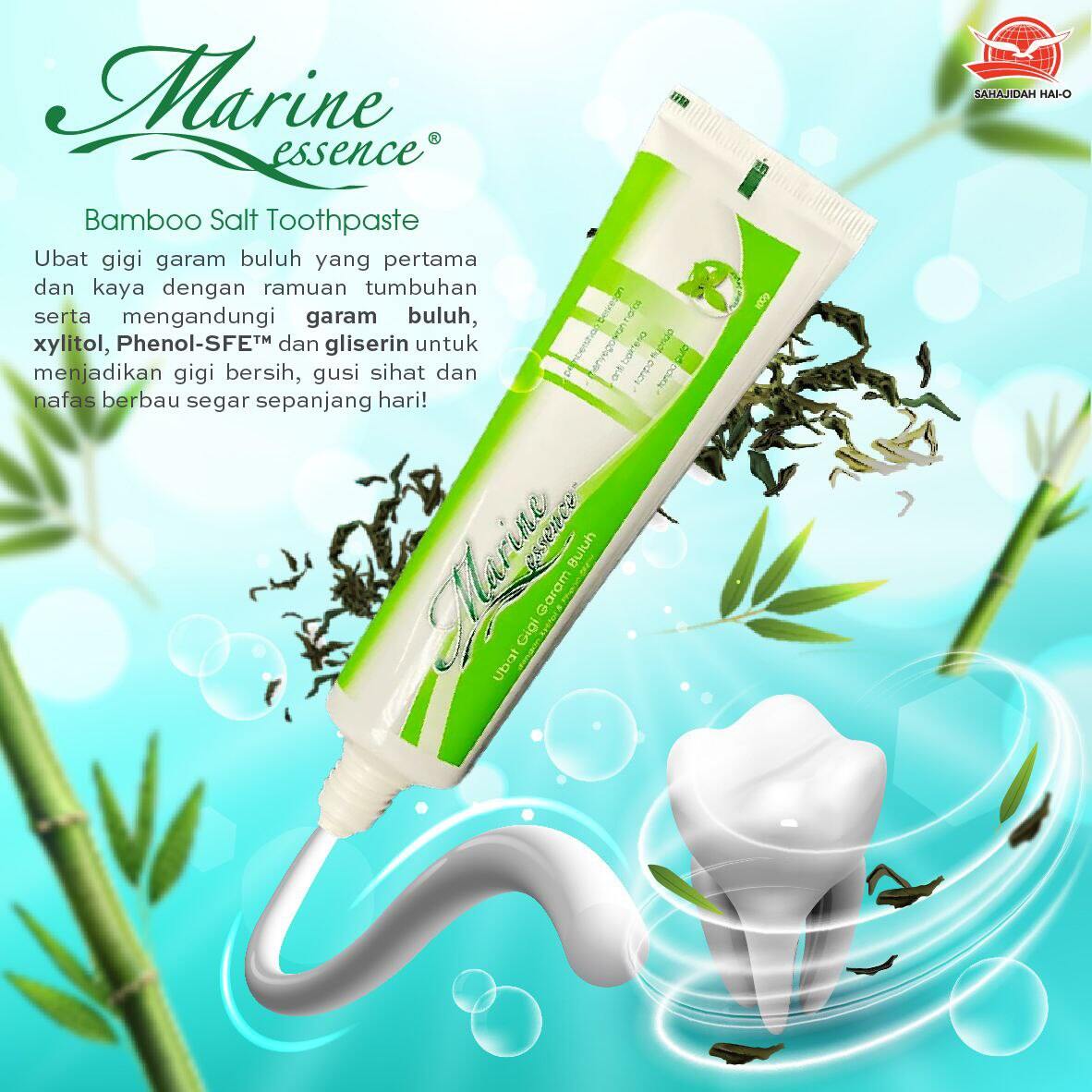 💯 ORIGINAL UBAT GIGI MARINE ESSENCE / Ubat gigi garam buluh ...