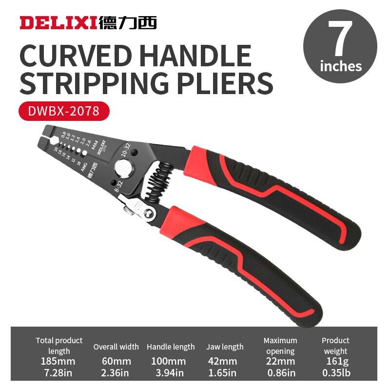 Wire Stripper Cutter Multifunctional TAB Terminal Crimping Plier Tools ...
