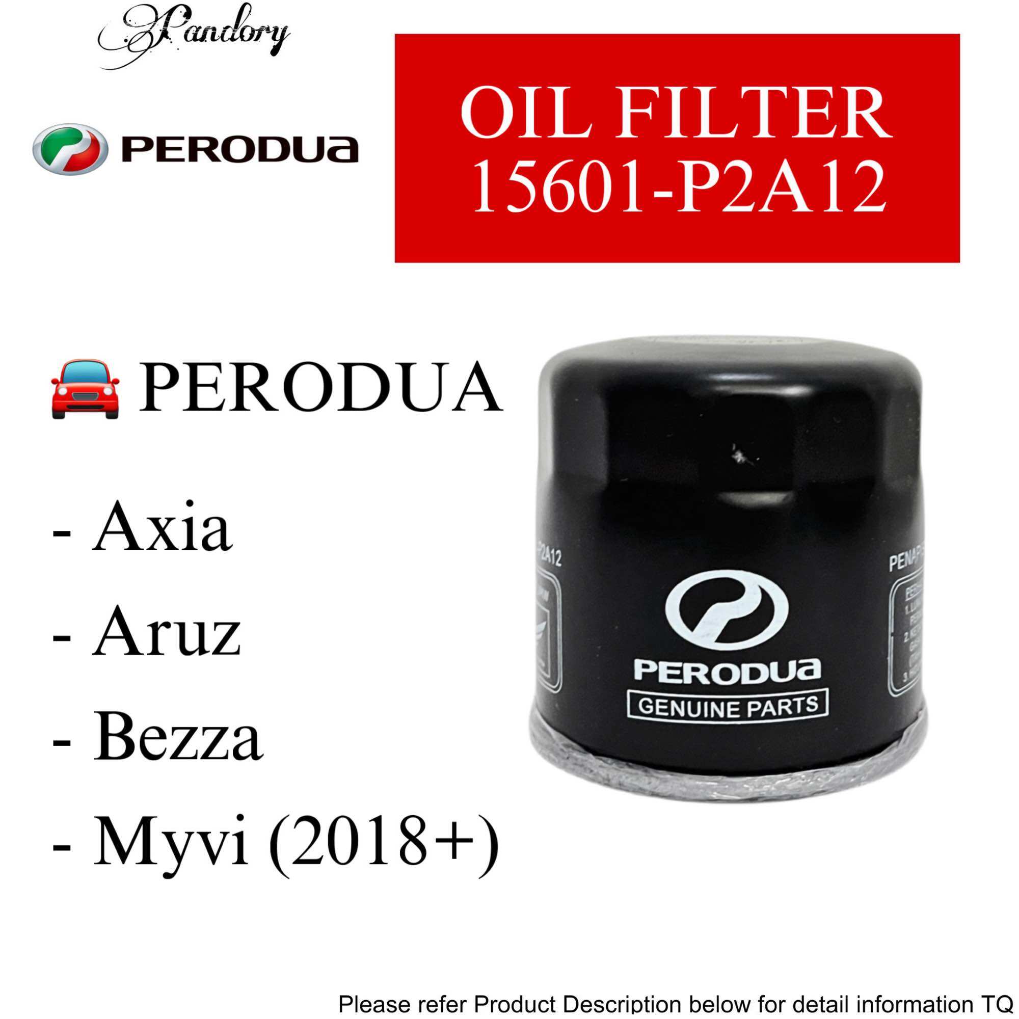 PERODUA OIL FILTER (15601-00R02-000)(15601-00R01-000) AXIA/ MYVI/ ARUZ ...