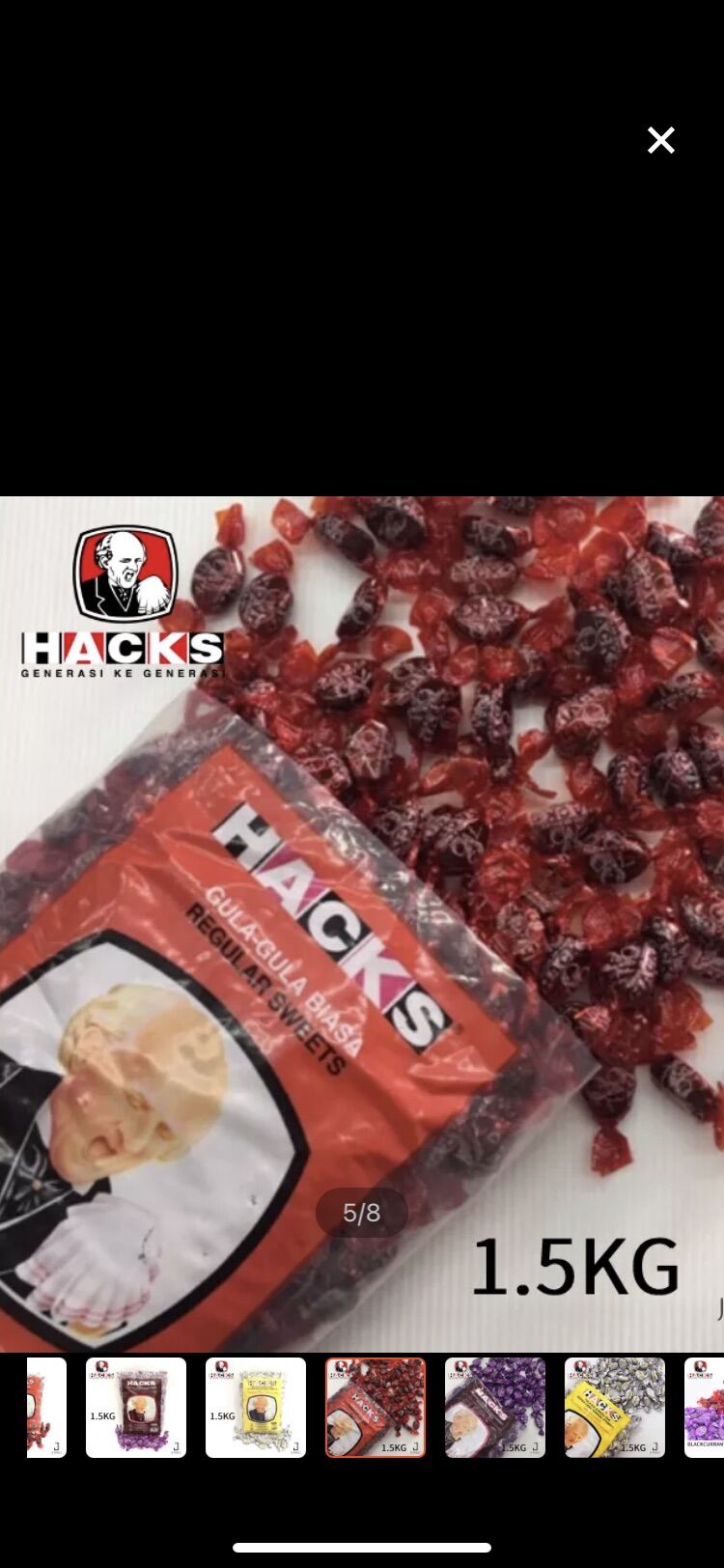 Hacks regular candy 420g | Lazada