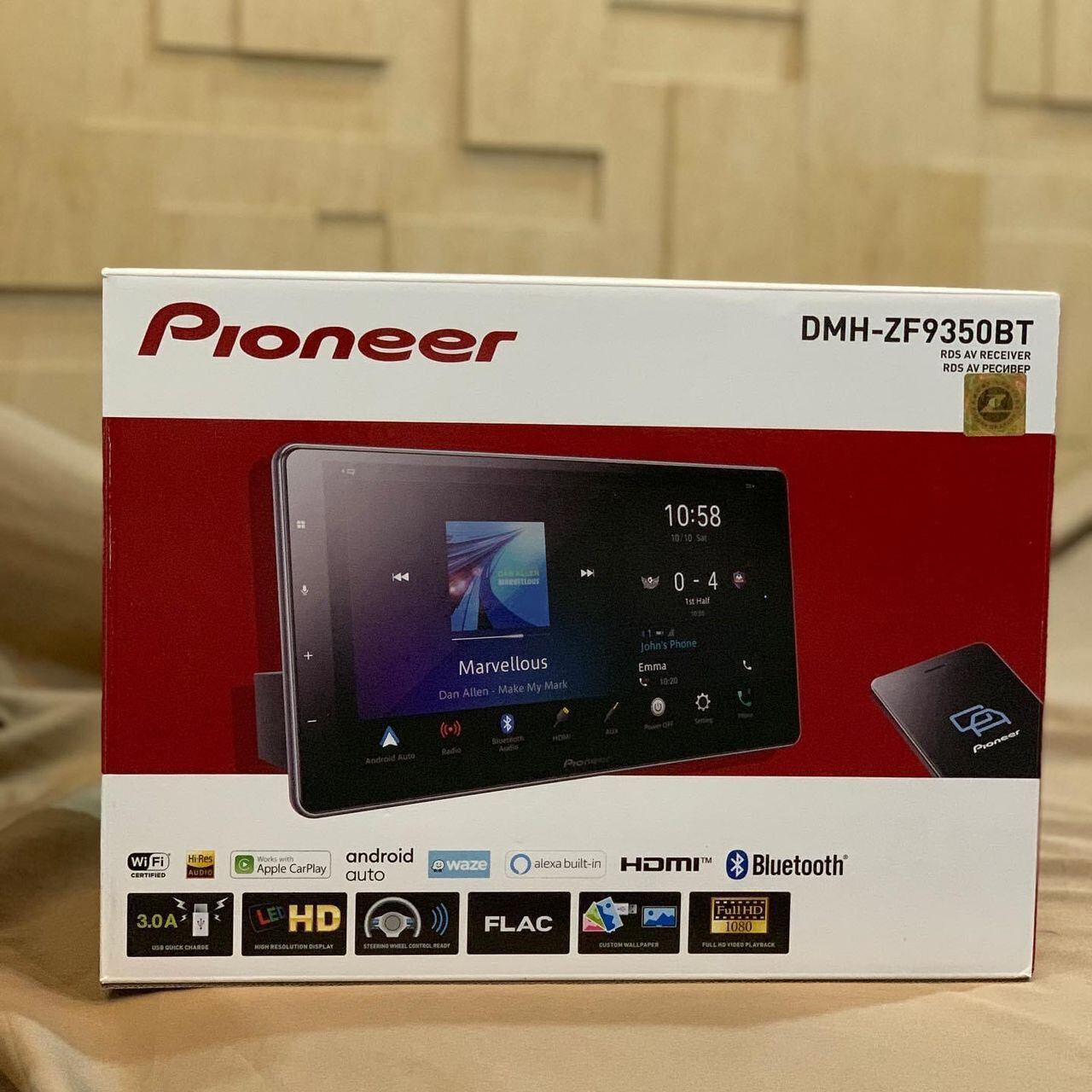 Pioneer DMH-ZF9350BT - 9inch HD Floating Touch Screen Player with Apple CarPlay / Android Auto ...