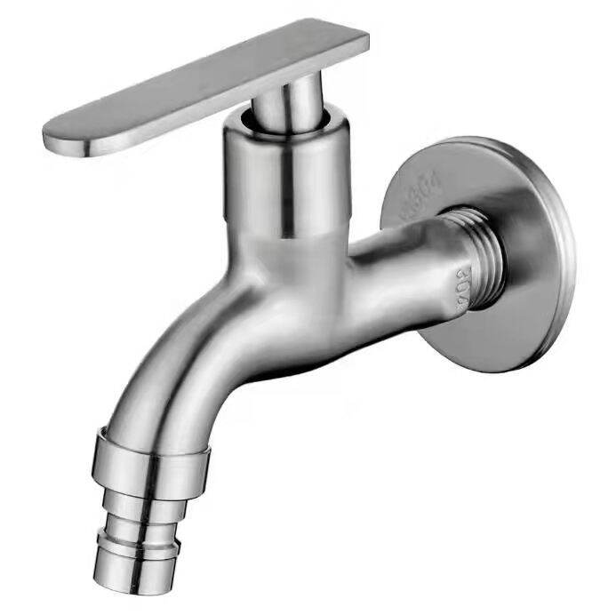 Stainless Steel Washing Machine Tap Wall Mounted Tap Bathroom Faucet ...