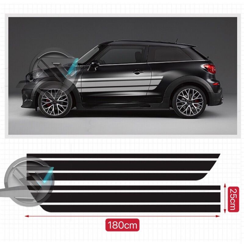 (Ready Stock) S966# Universal Car Body Vinyl Decal Sticker For Ativa ...