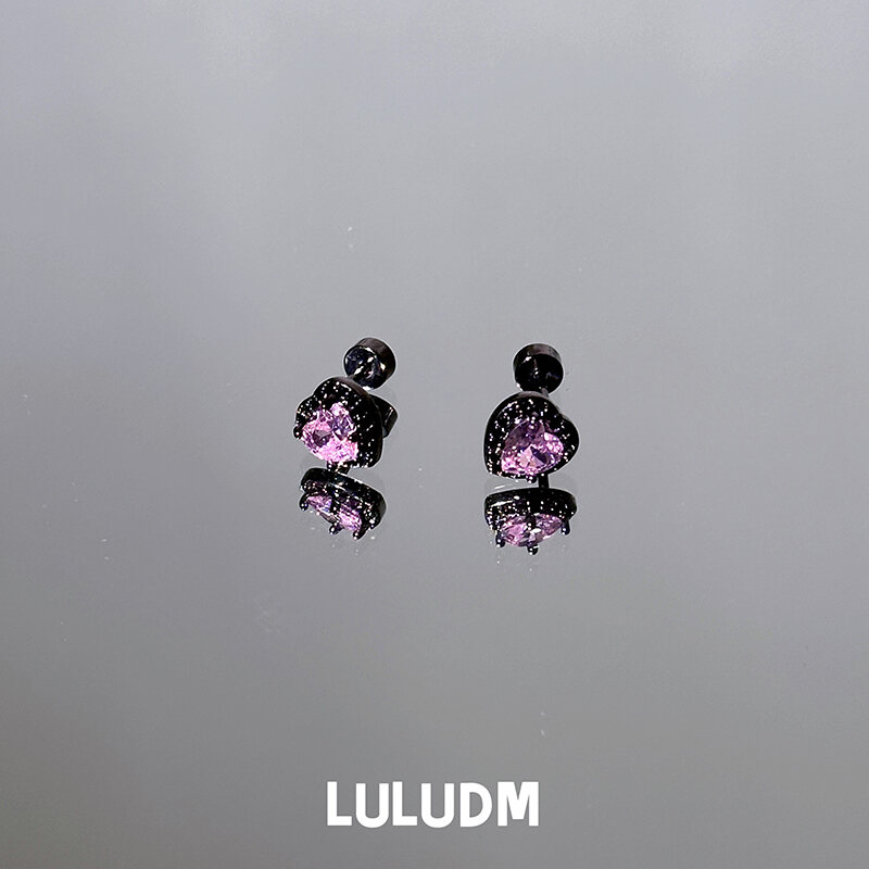 Night Filled Luludm Medical Titanium Steel Ear Bone Stud Anti-Allergy ...