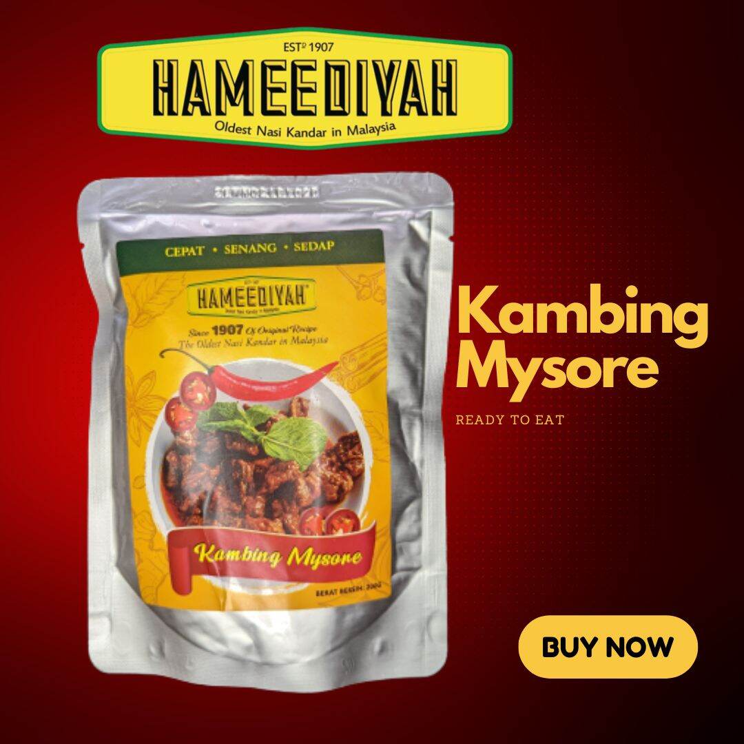 original Hameediyah nasi kandar ready-to-eat instant food pouch Daging ...