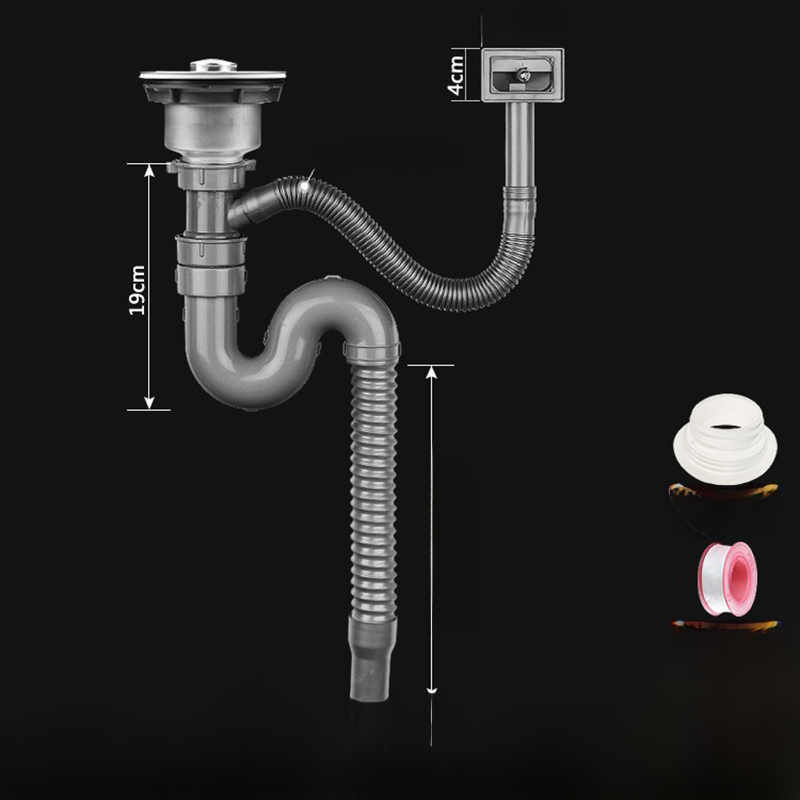 Kitchen Vegetable Basin Downcomer Pipe Fittings Water Tank Drainer ...