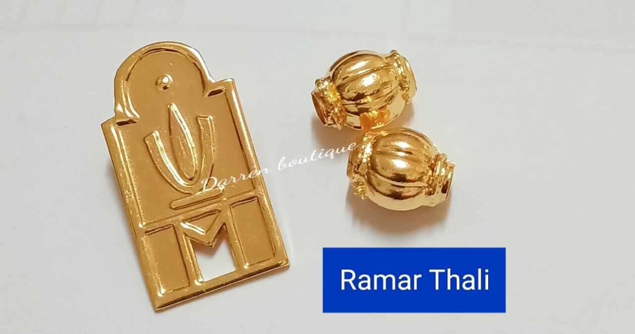 Gold Plated Ramar Thali Free gundu (not916) | Lazada