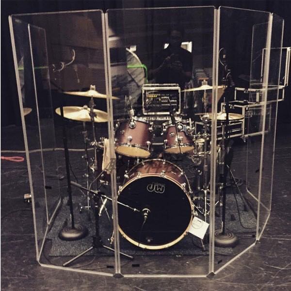 Drum Kit Soundproof Screen Acrylic Transparent Screen Soundproof Board ...