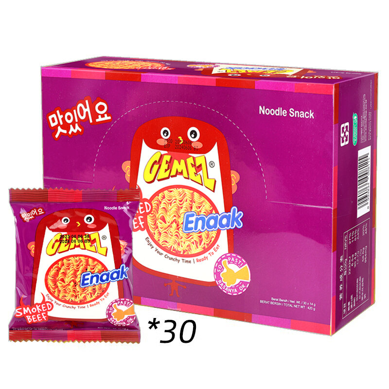 Indonesian Chicken Noodles Gemez EnaaK Popular Barbecue Snack Whole Box ...