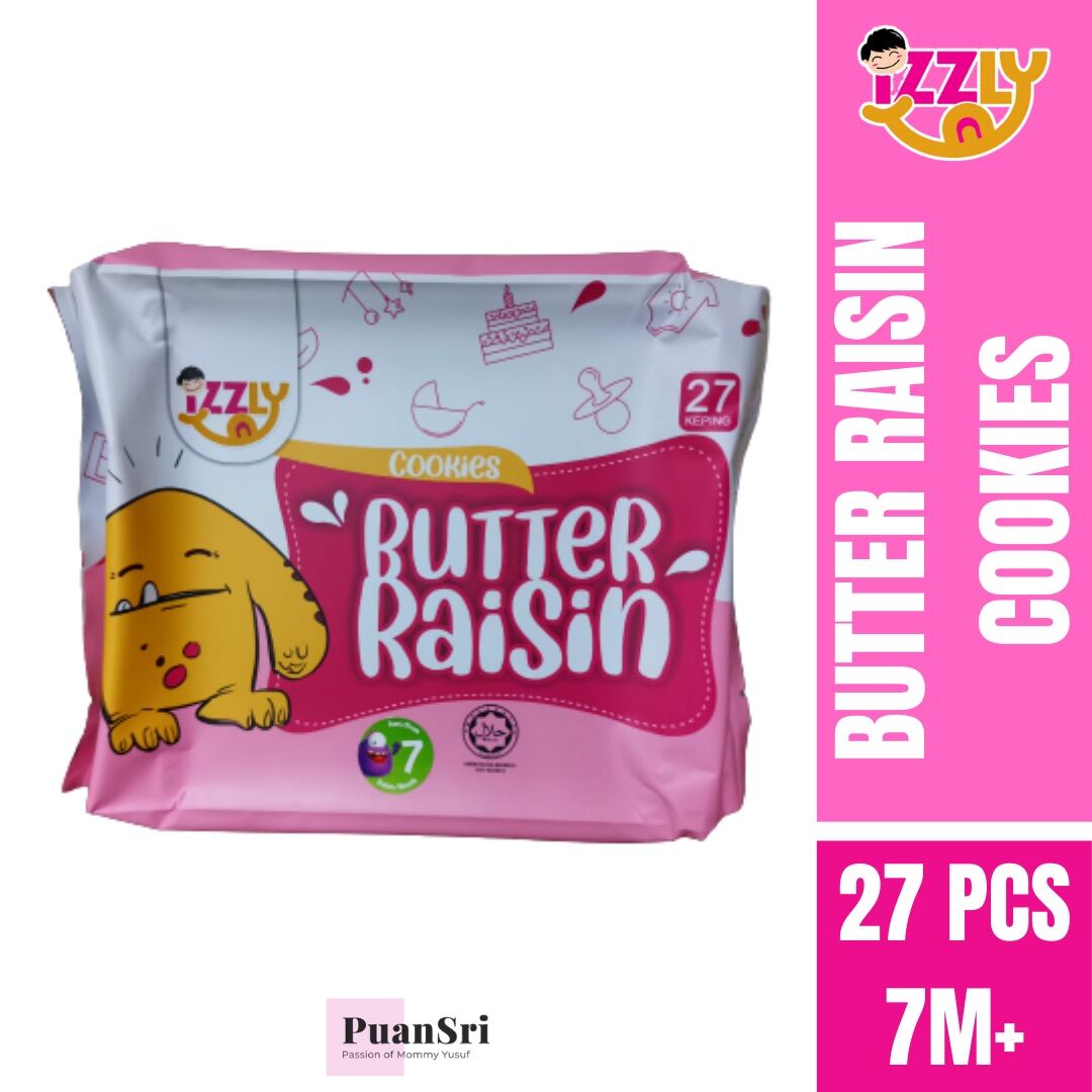 💛 IZZLY BISKUT KISMIS BAYI| BUTTER RAISIN BABY COOKIES| TEPUNG TANPA ...