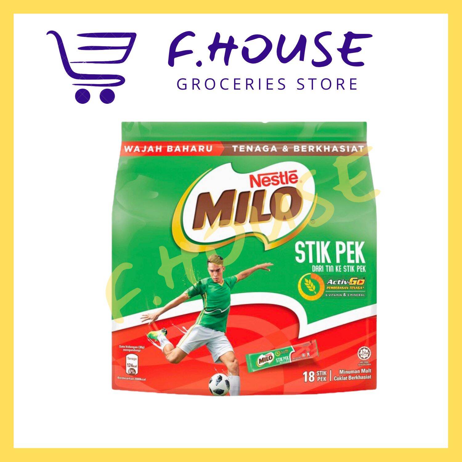 Nestle MILO Activ-Go Stik Pek (30g x 18's)/ 3 in 1 Activ-Go (33g x 18's ...