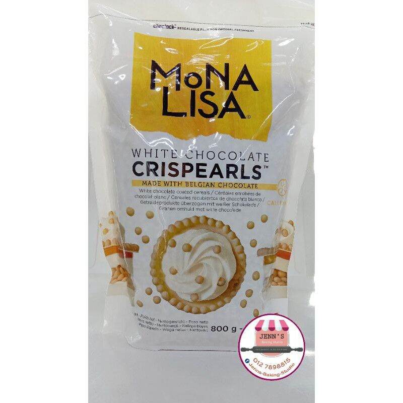 Callebaut Mona Lisa Crispearls Dark Chocolate White Chocolate Salted ...