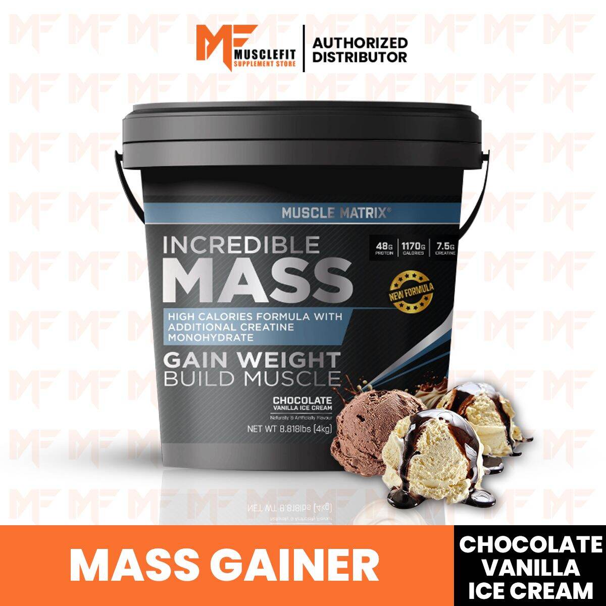 Muscle Matrix Incredible Mass Gainer 8.8 lbs/ 4 kg | Lazada