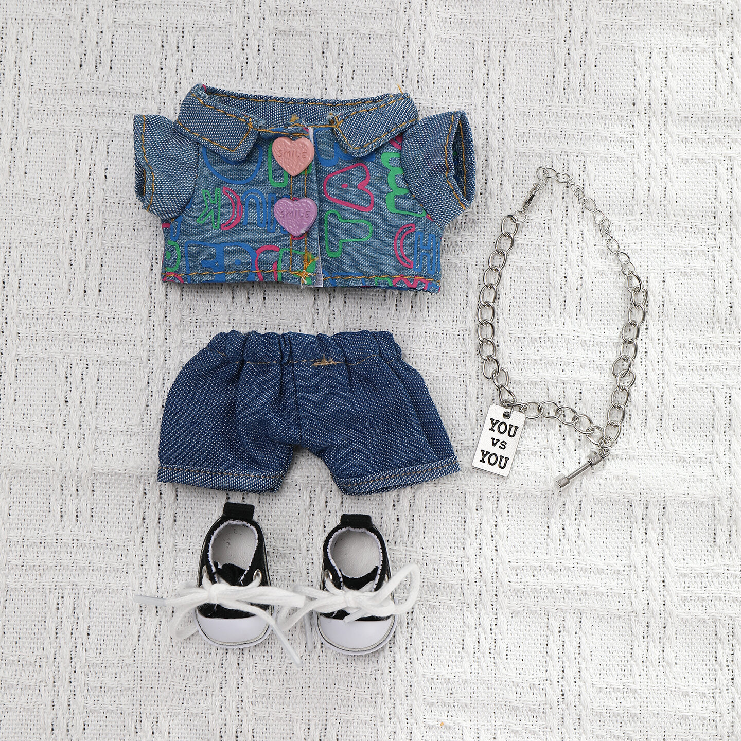 Labubu Doll Clothes Set Cool Cowboy Outfit Replacement Clothes for ...