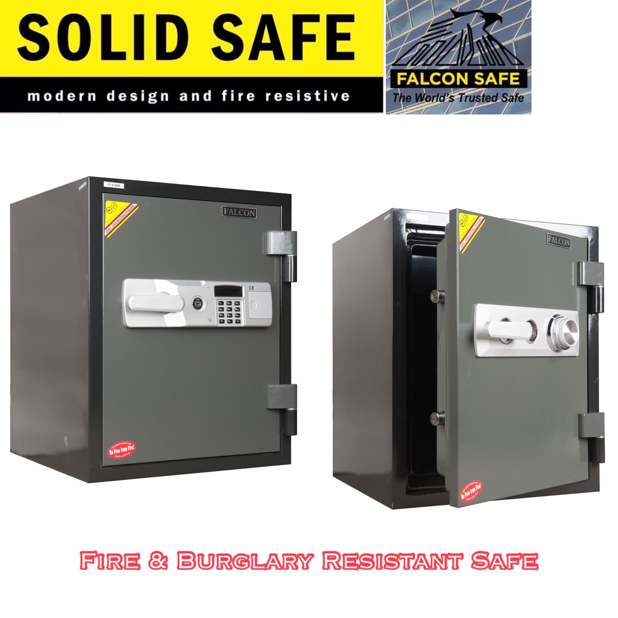 Falcon Solid Safety Box V100 (MADE IN KOREA) / Home Safe Box / Office ...