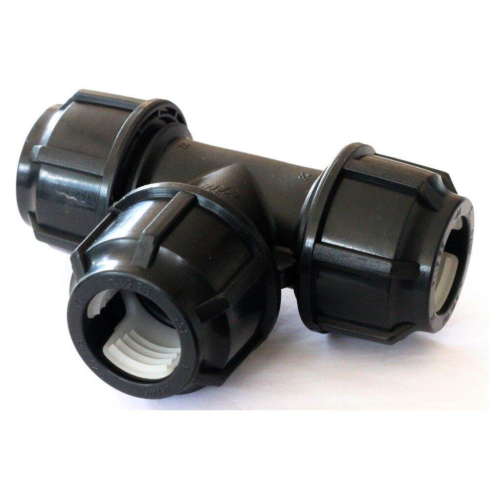 HDPE FITTINGS Equal TEE, PP Poly Water Connection Fitting (20mm 25mm 32mm) | Lazada