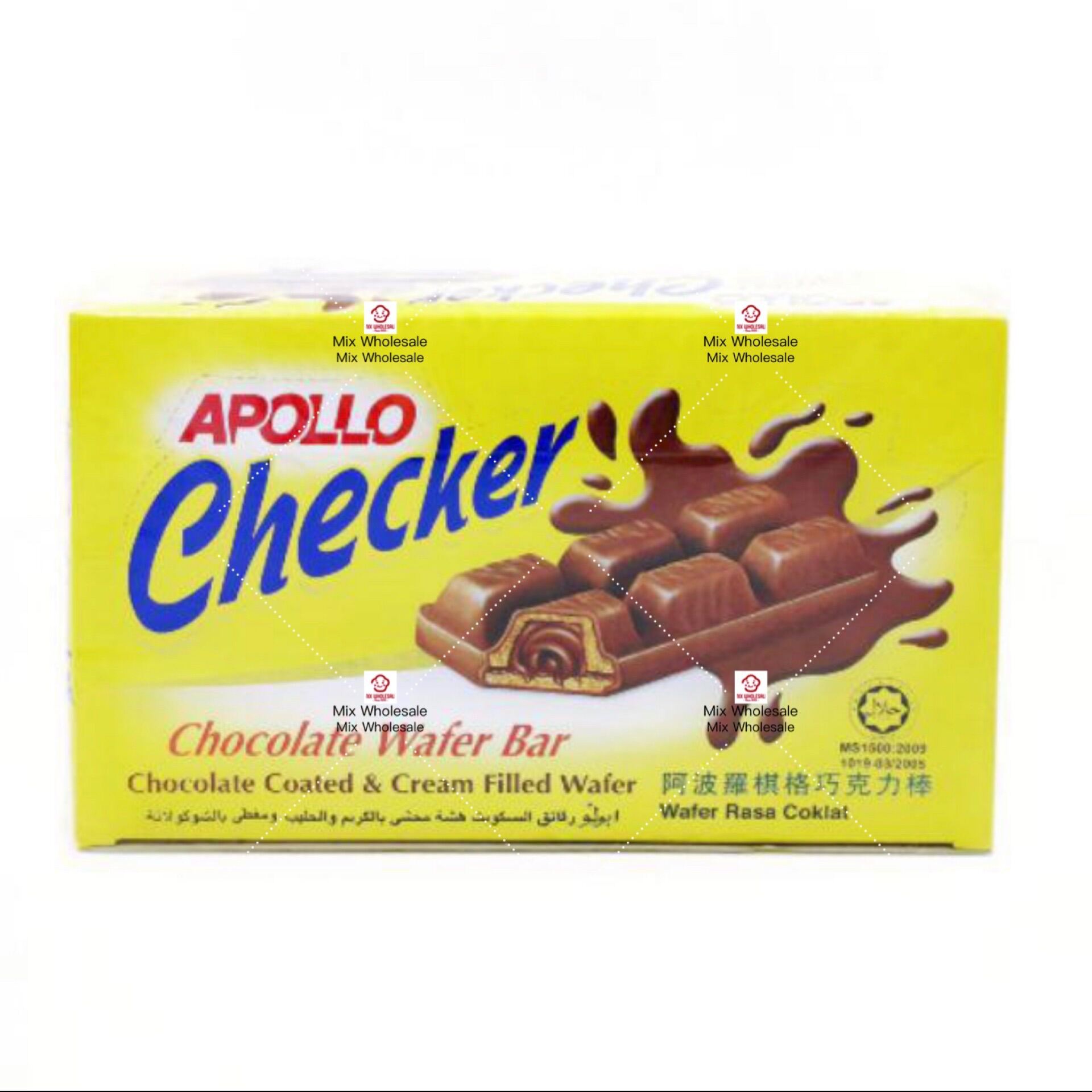 APOLLO CHECKER CHOCOLATE WAFER BAR 24PCS | Lazada