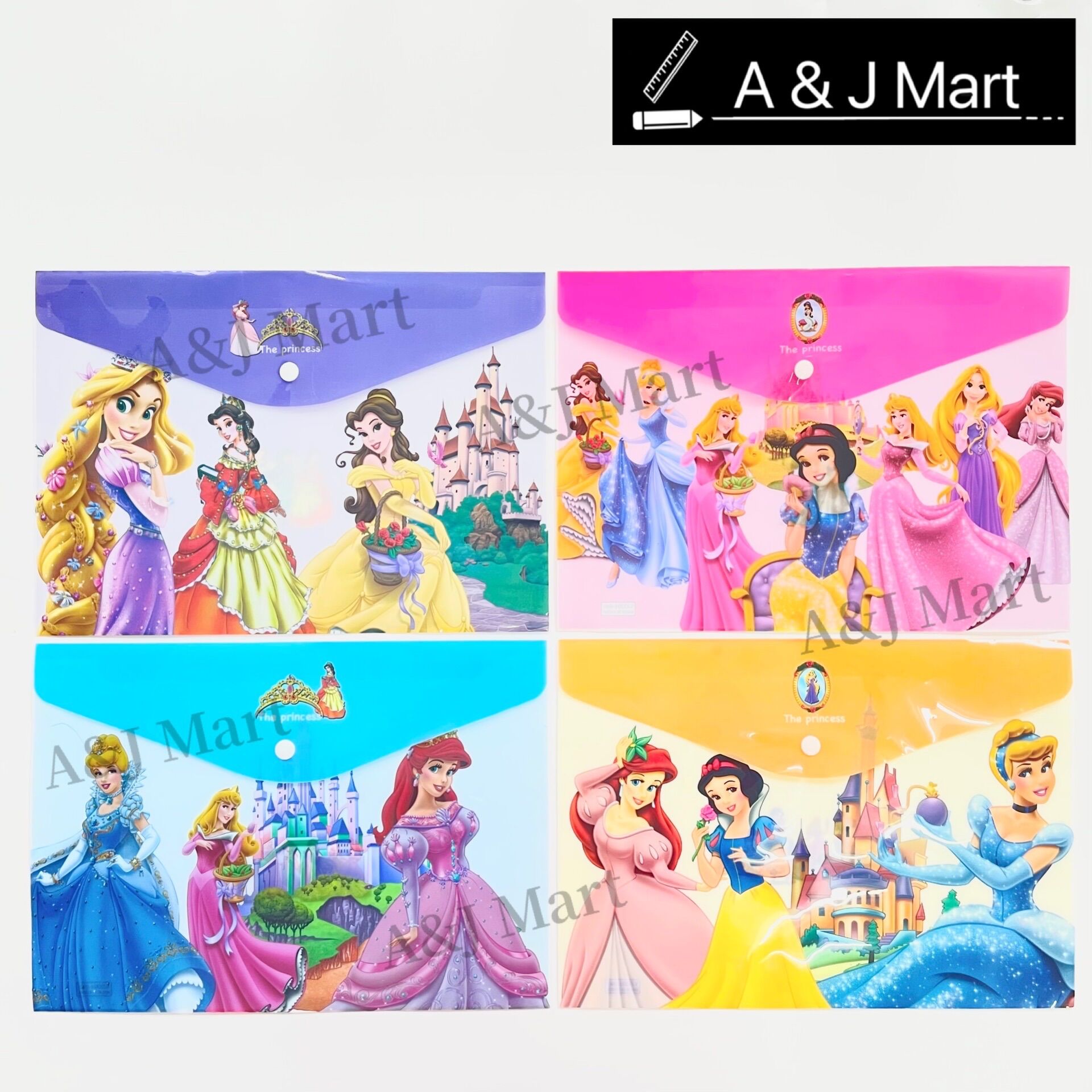 Cartoon A4 Button File / Princess A4 File | Lazada