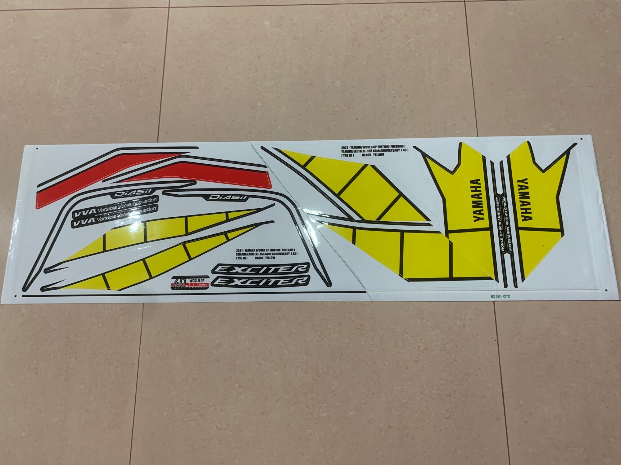 Yamaha y16 body sticker 60th anniversary | Lazada