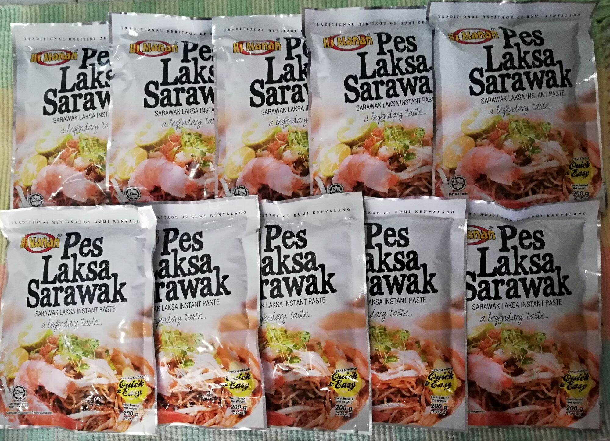 Pes Laksa Sarawak Hj Manan 200GM (10 pkt per set) sarawak paste laksa ...