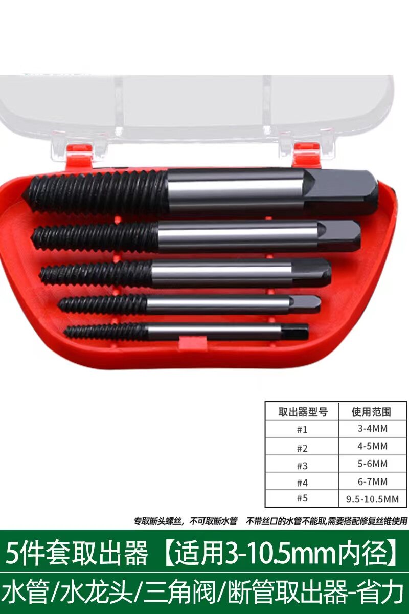 LOBTEX Thread Extractor Set: Versatile Tool Kit for Removing Screws and ...