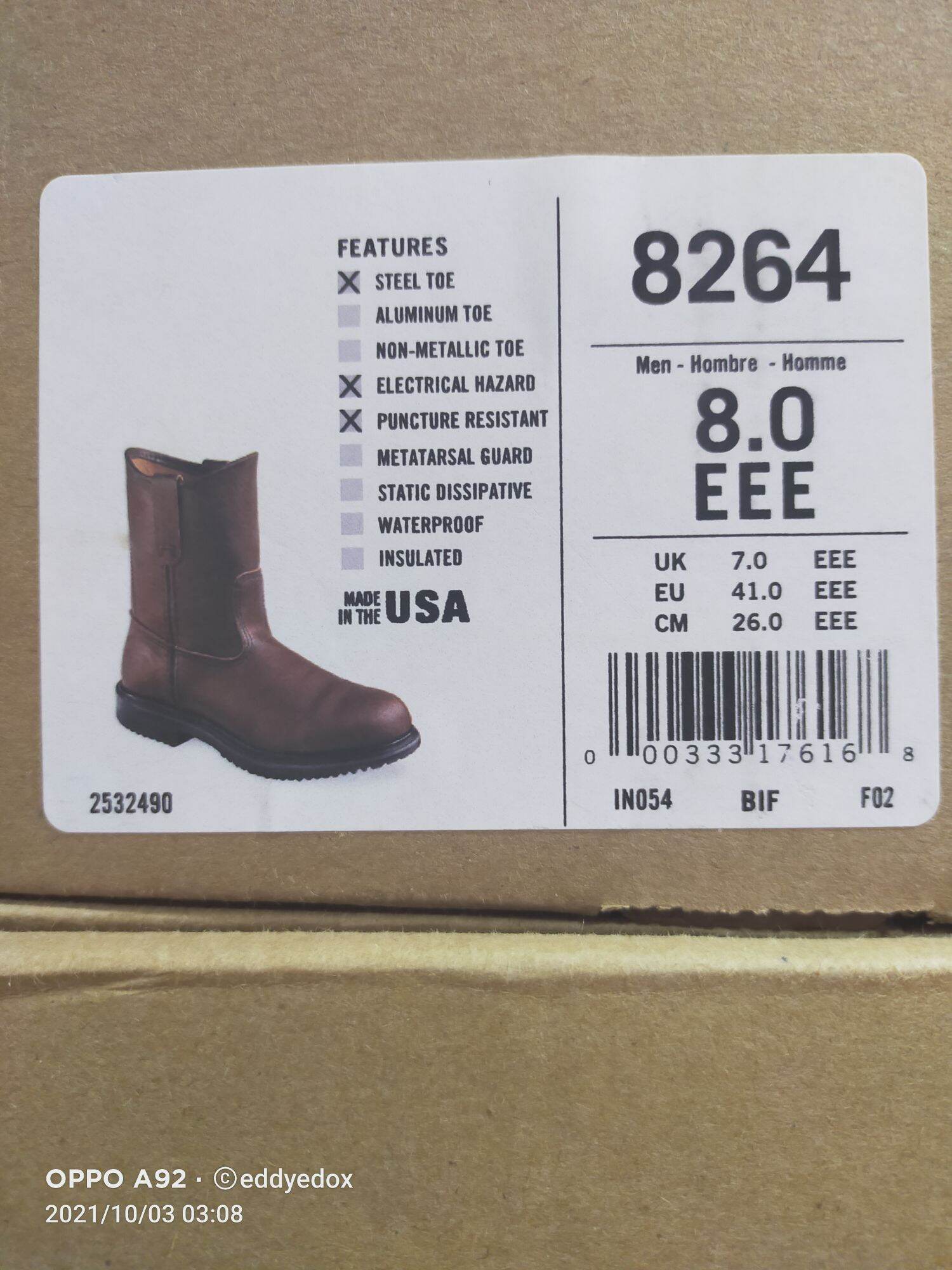 Red Wing safety boots model 8264 | Lazada