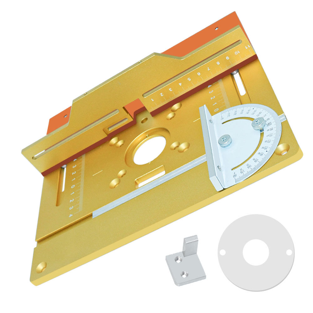 Upgraded Aluminium Router Table Insert Plate Woodworking Tool Set with ...