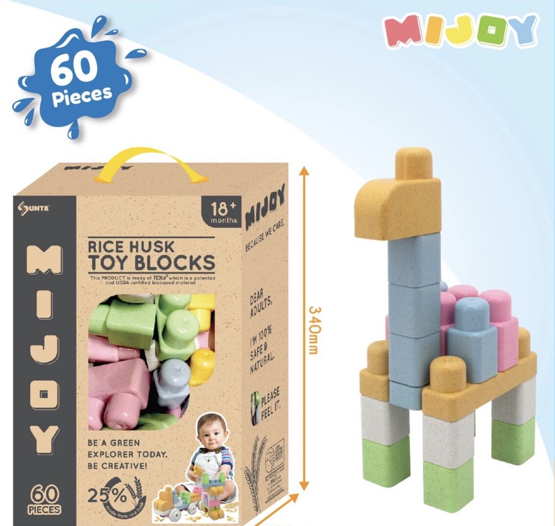 Mijoy block safety block for kids made from rice husk ready stock | Lazada