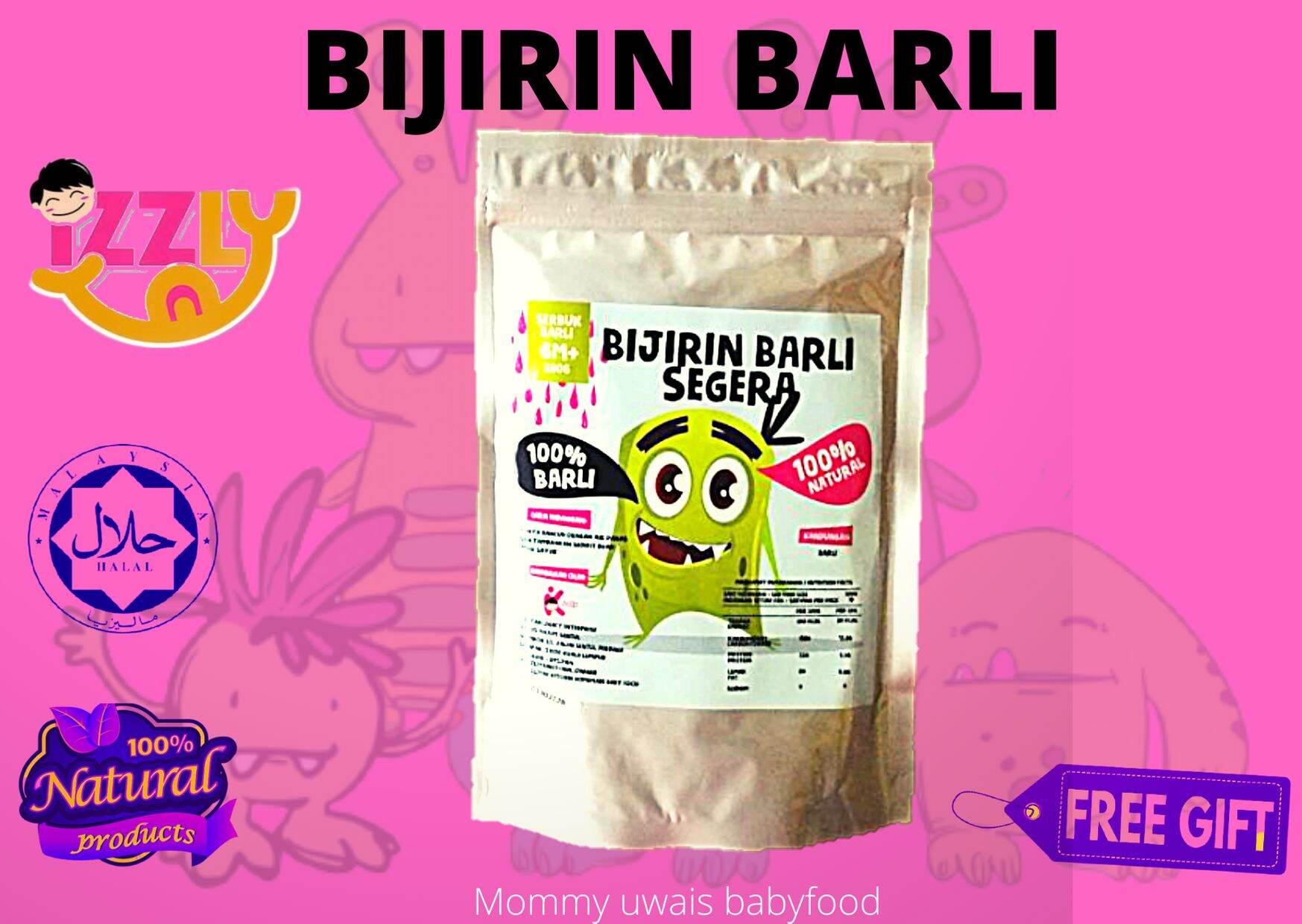 bijirin barli izzly Babyfood sesuai untuk baby 6 bulan ke atas | Lazada