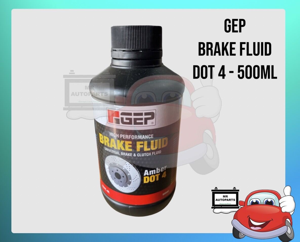 GEP Brake Fluid / Minyak Brake DOT4 - 500ml | Lazada