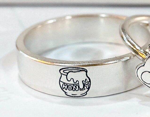 winnie the pooh rings women cute cartoon cincin comel korean fashion ...