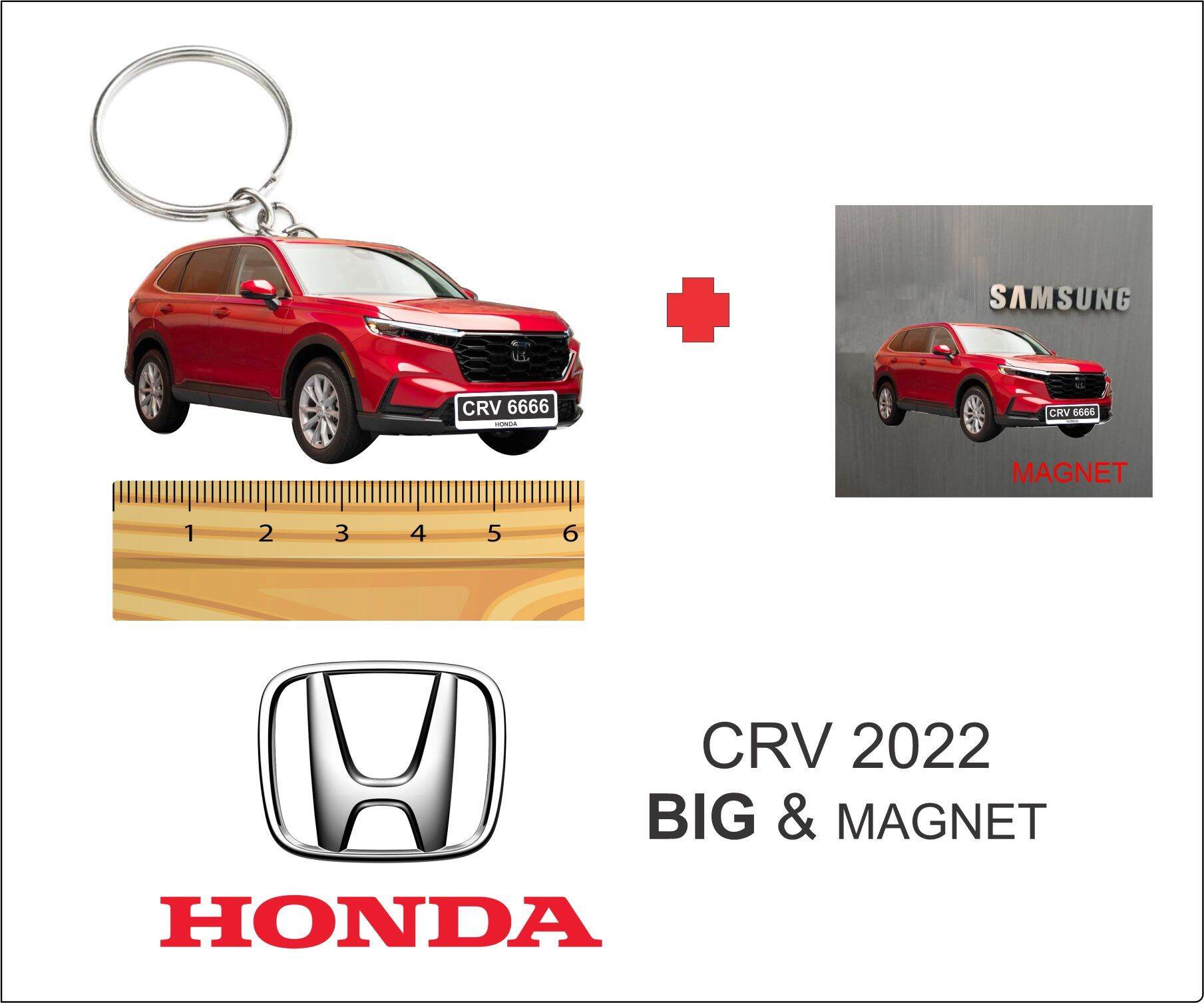 honda Crv CR-V red 2022 keychain 2d | Lazada