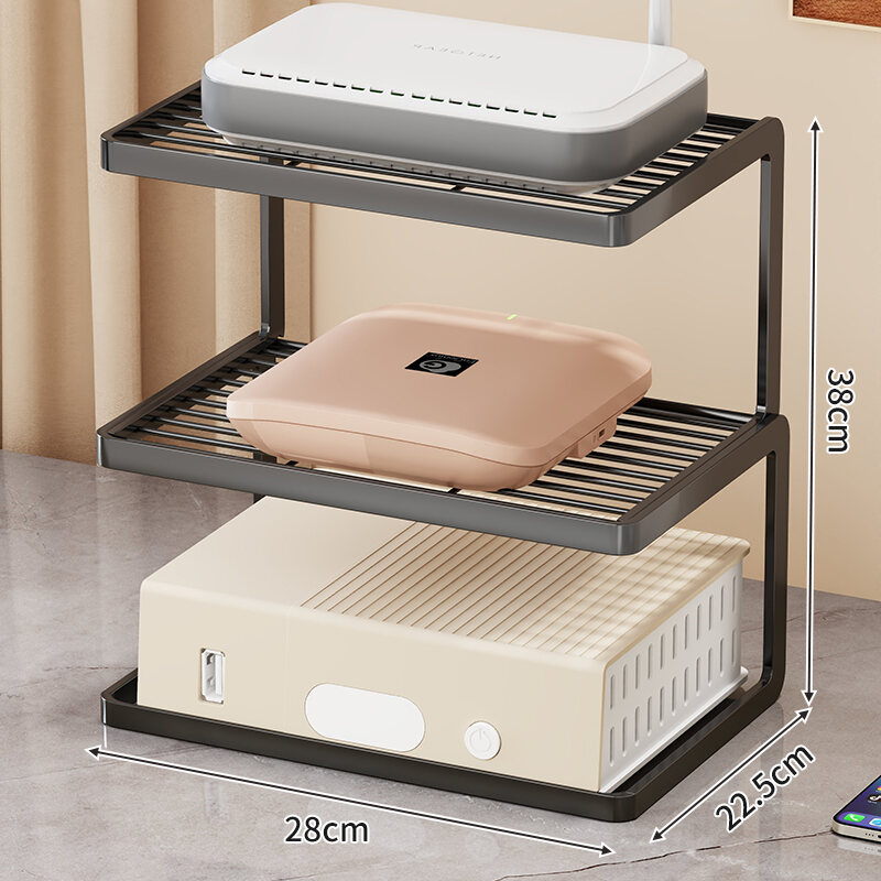 Multi-Layer Router Placement Rack Wifi Set Top Box Cable Management ...