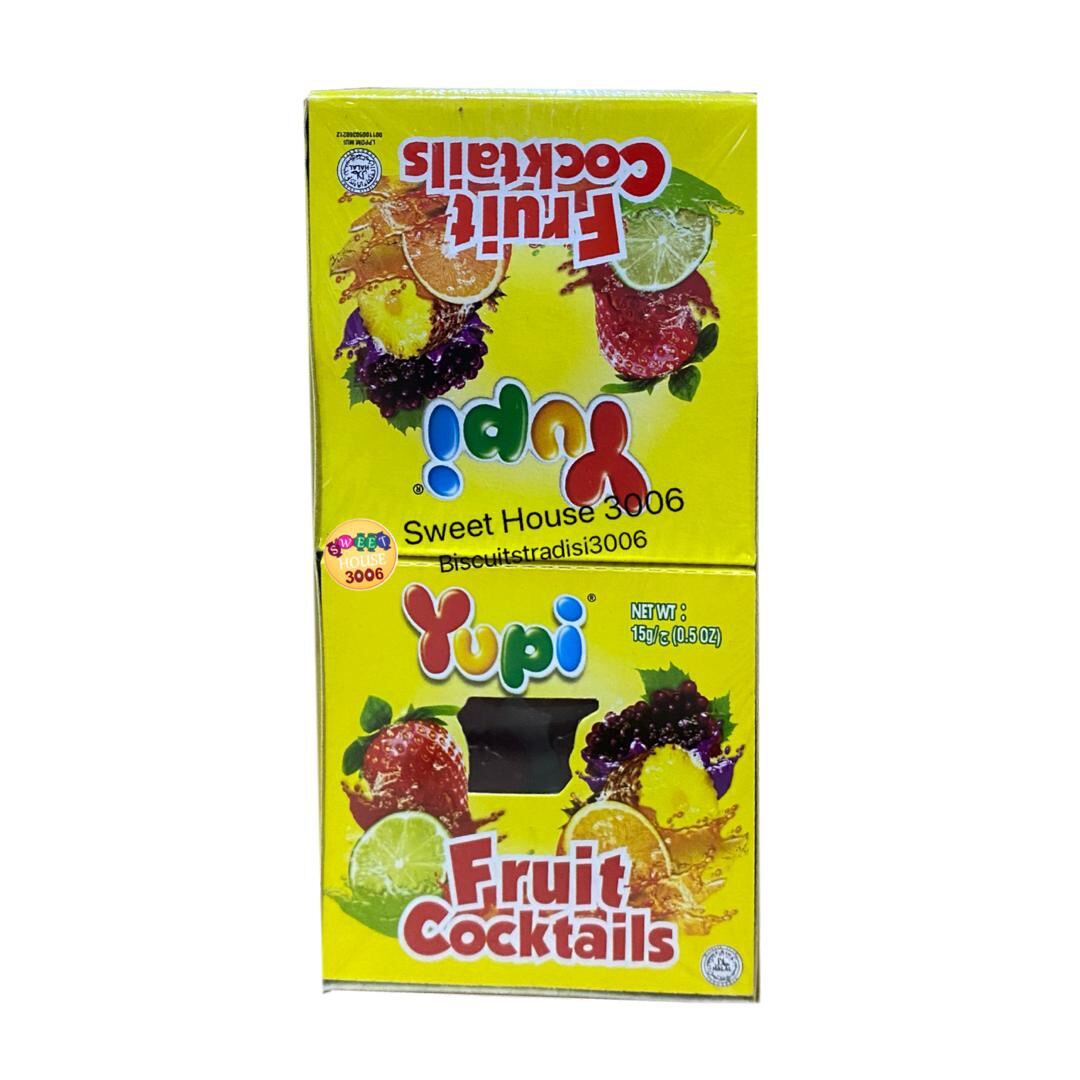 Yupi 12pcs x 15g Fruit Cocktail Gummy Candy Ready Stock Halal Sweet ...