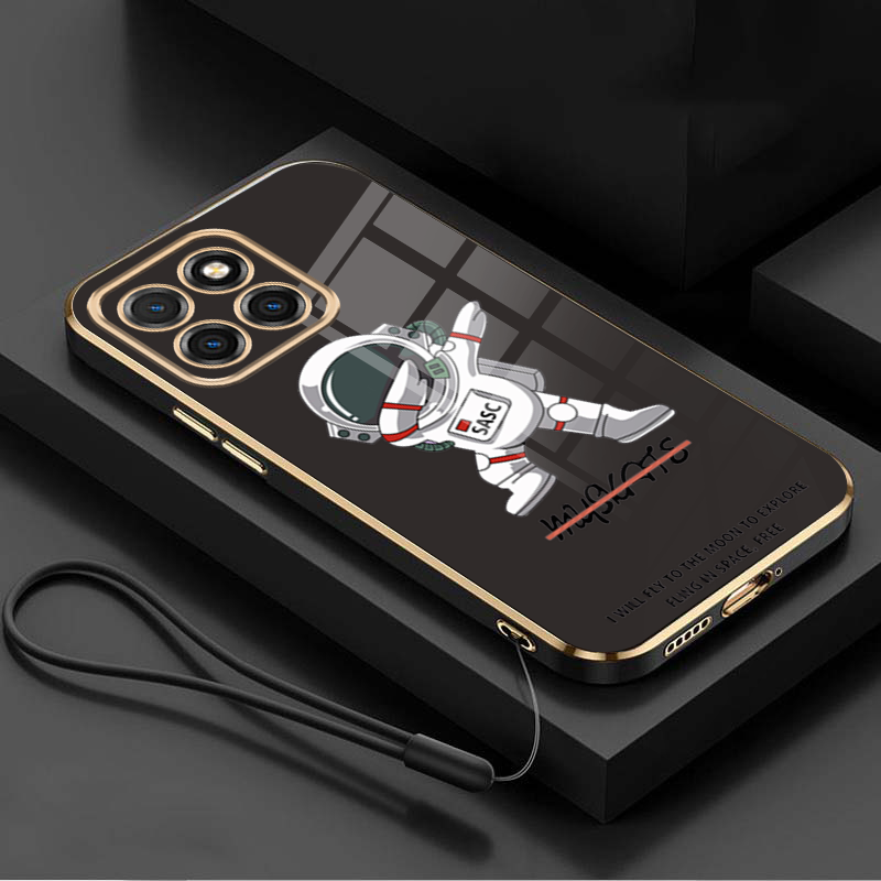 Honor X7d Honor 400 Smart 5G Square Edge Plated Soft Back Case Cover ...