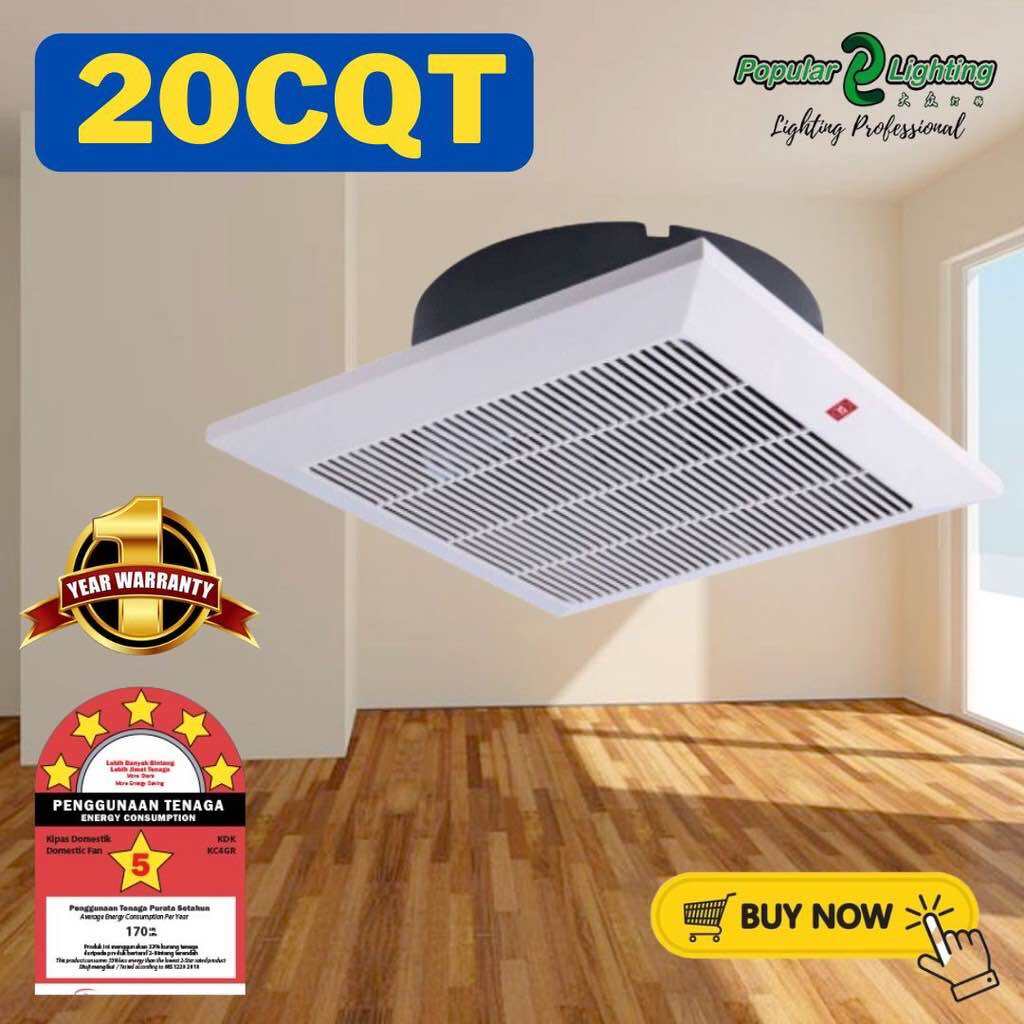 【Ready Stock】KDK 15TGQ 6” / 20TGQ 8” / 25TGQ 10” Ceiling Ventilation ...