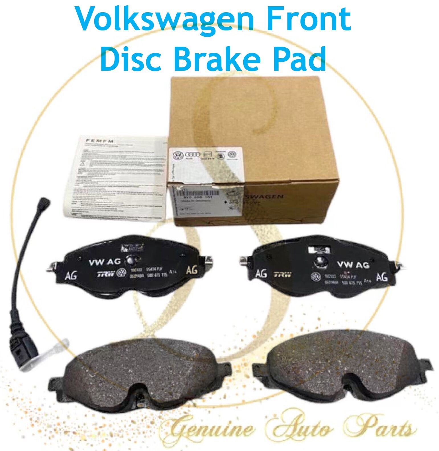 (100% ORIGINAL)VOLKSWAGEN GOLF MK7 PASSAT B8 TIGUAN NEW FRONT DISC ...