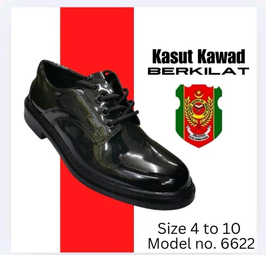 Kasut Kawad/Potong berjahit Lelaki/Wanita/KRS/KASUT Kilat Hitam/Kasut ...