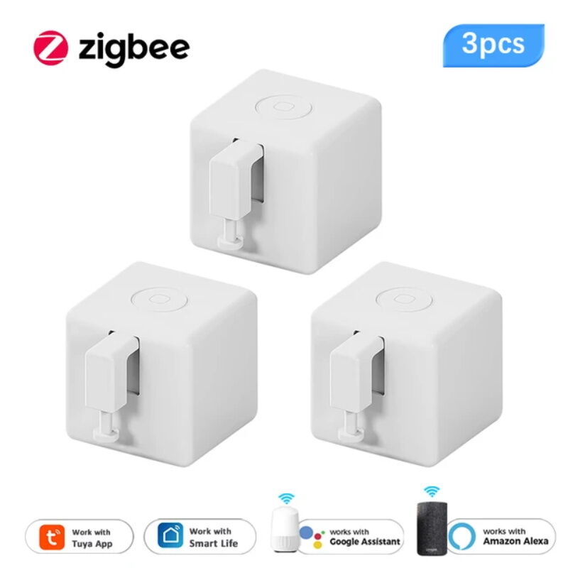 Tuya Zigbee Fingerbot Plus Smart Fingerbot Switch Button Pusher APP Timer Voice Control Works ...