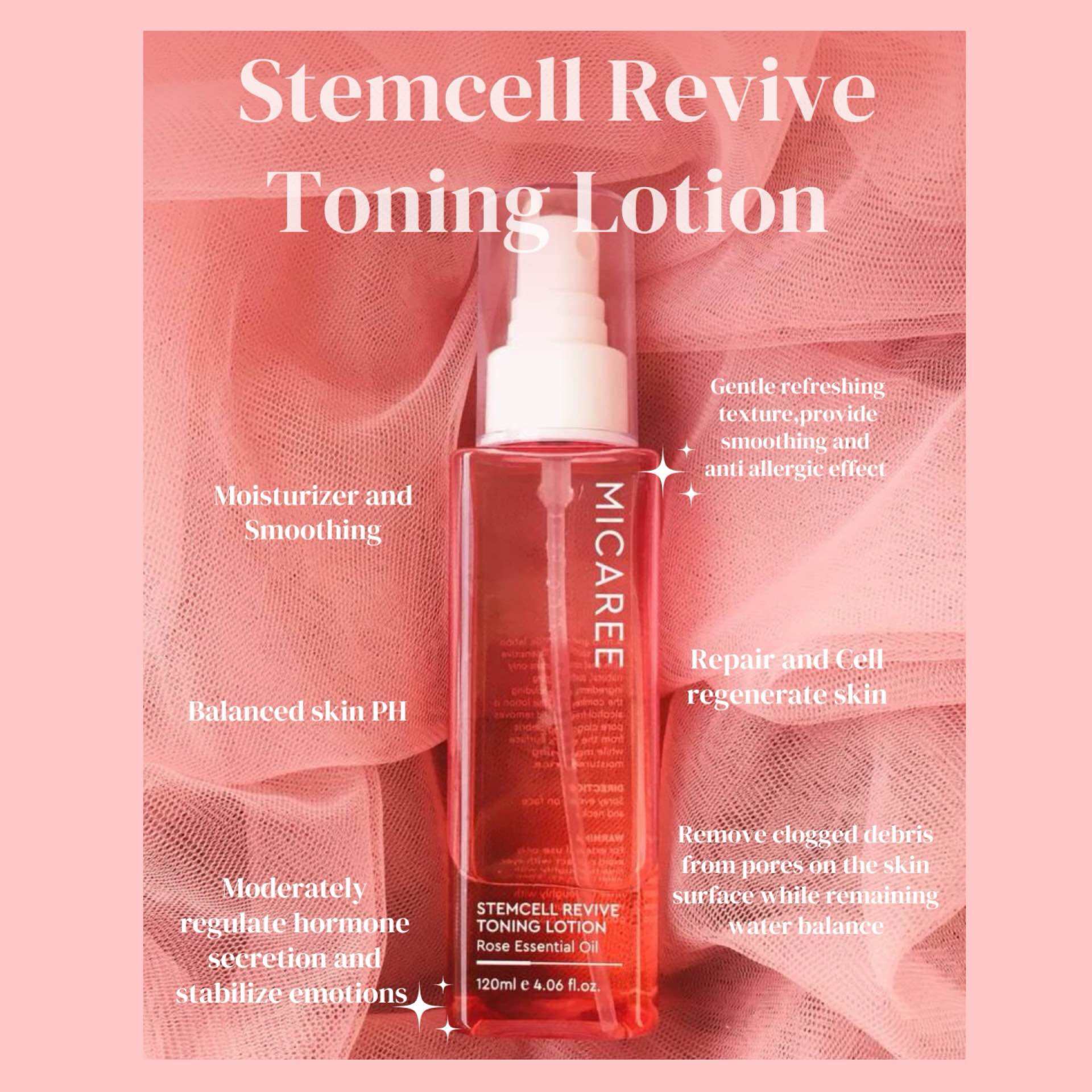 Micaree Stemcell Revive Toning Lotion 干细胞养肤水/天天喷/玫瑰干细胞爽肤水 | Lazada