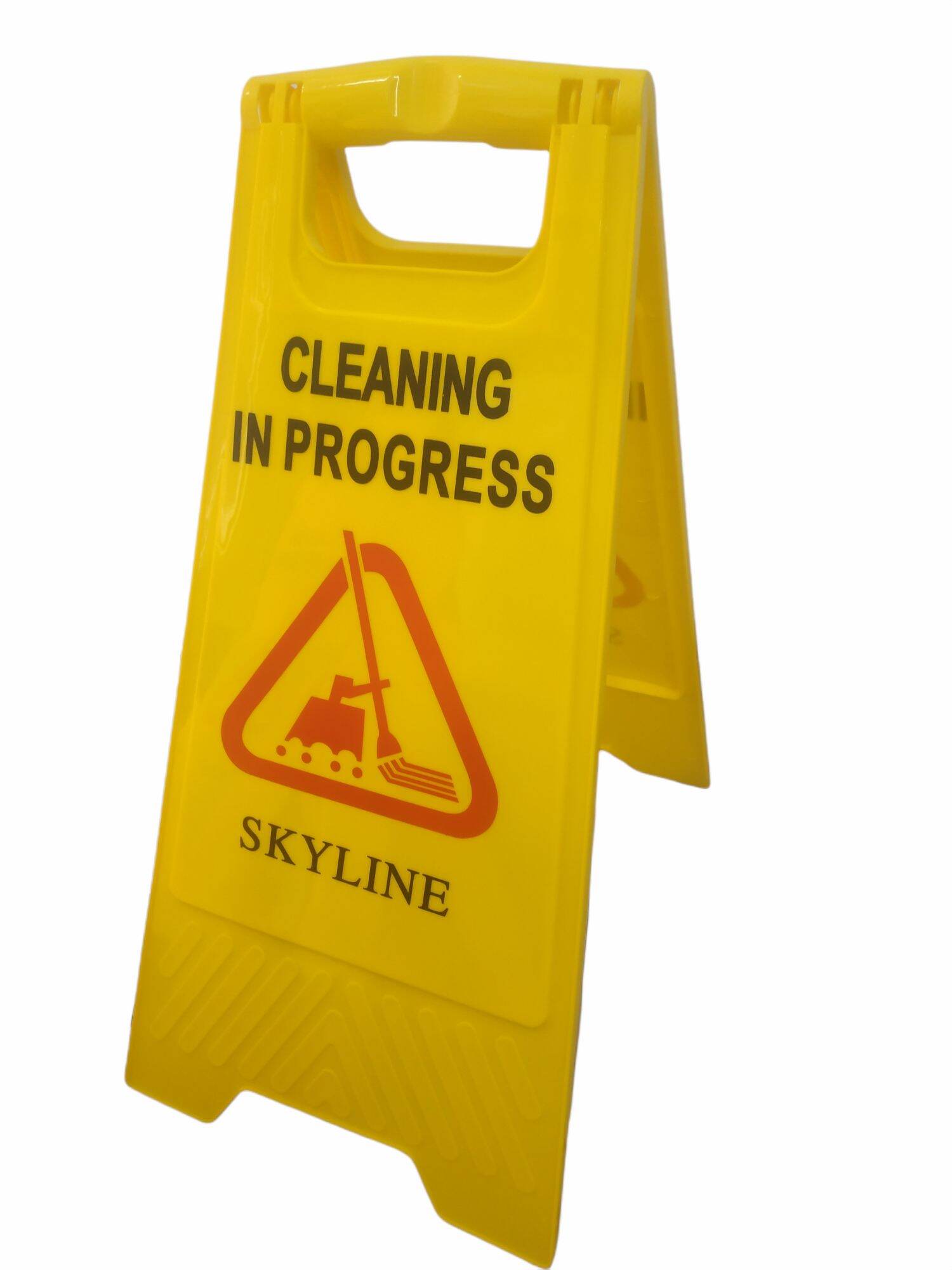 Yellow Foldable Floor Sign/Signage/Signboard - Cleaning in Progress ...